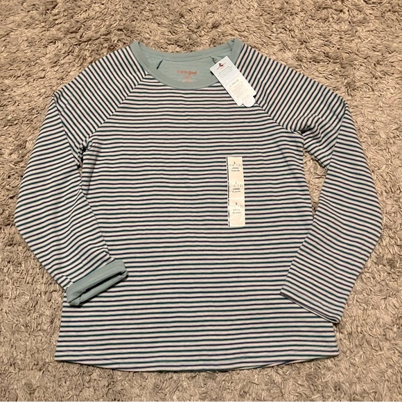 Cat & Jack | Shirts & Tops | Nwt Cat Jack Girls Striped Long Sleeve ...